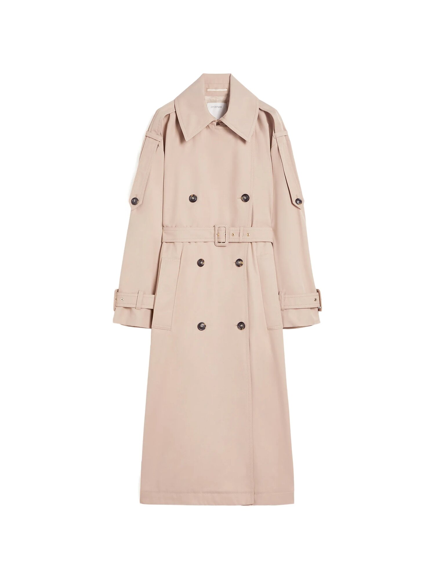 Пальто Double-breasted belted trench coat