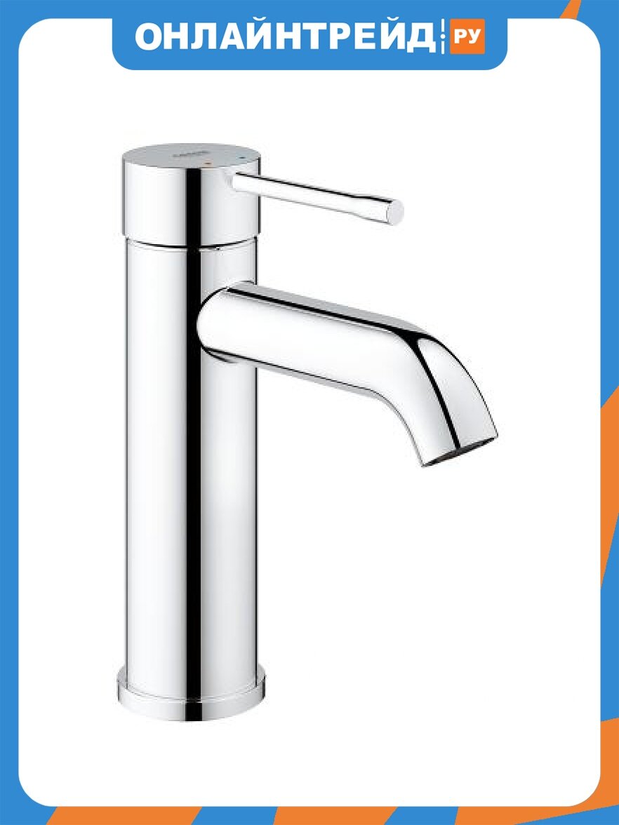 Смеситель для раковины Grohe Essence+ с низким изливом, хром 90001