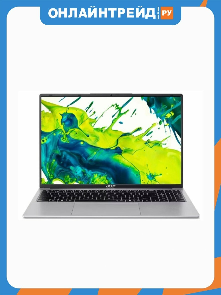 Ноутбук Acer Aspire Lite AL16-54P-586N 16", IPS, Intel i5-1334U 1.3ГГц, 10-ядерный, 16ГБ DDR5, 512ГБ SSD, Intel UHD Graphics, без ОС, серебристый (NX. D76EM.002)