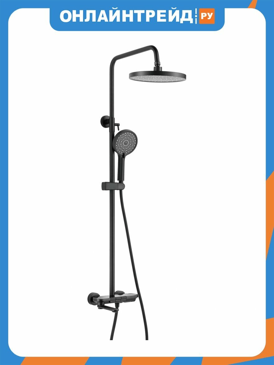 Душевая система Shevanik S4726H, черный