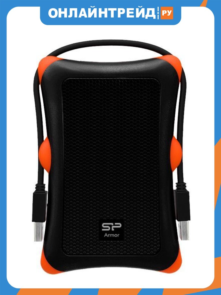 Внешний жесткий диск Silicon Power Armor A30, 2 ТБ, USB 3.2 Gen 1 (SP020TBPHDA30S3A) черный