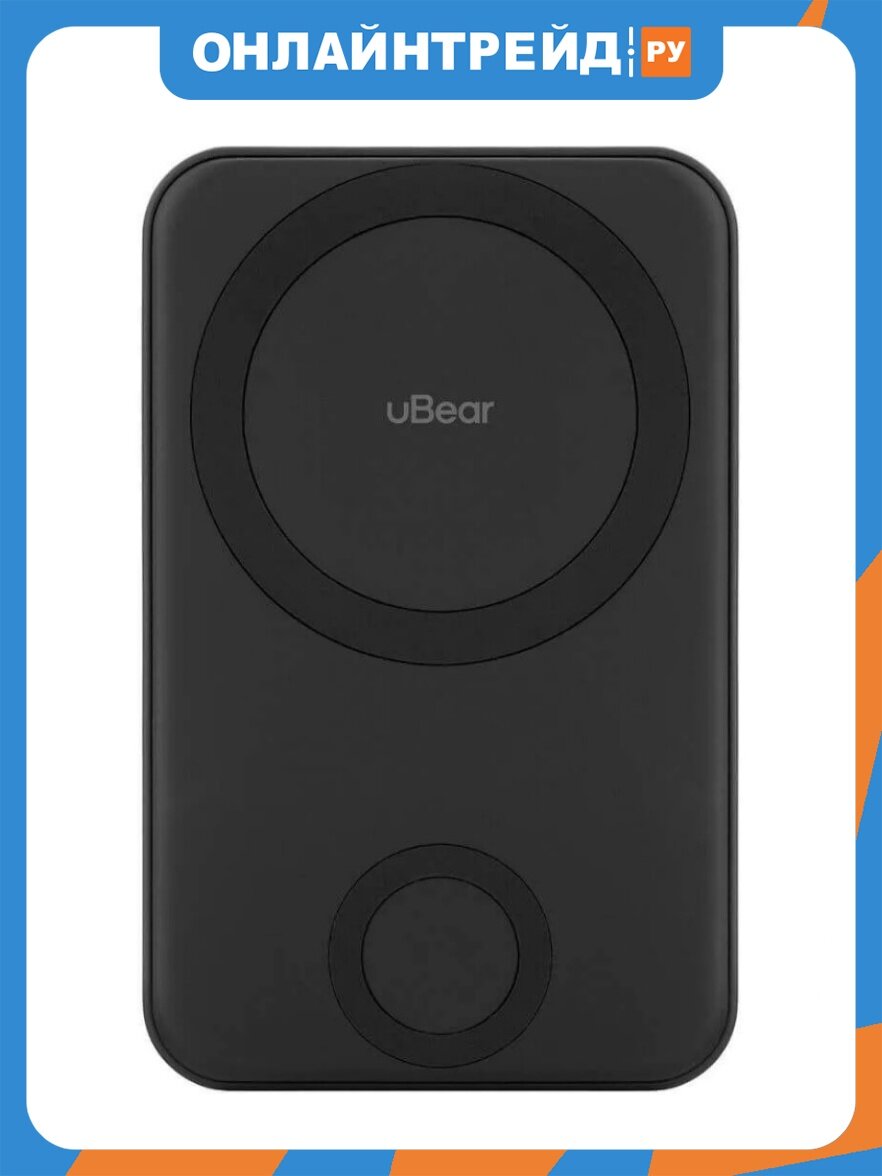 Внешний аккумулятор Ubear Range 10 000 mAh MagSafe, черный