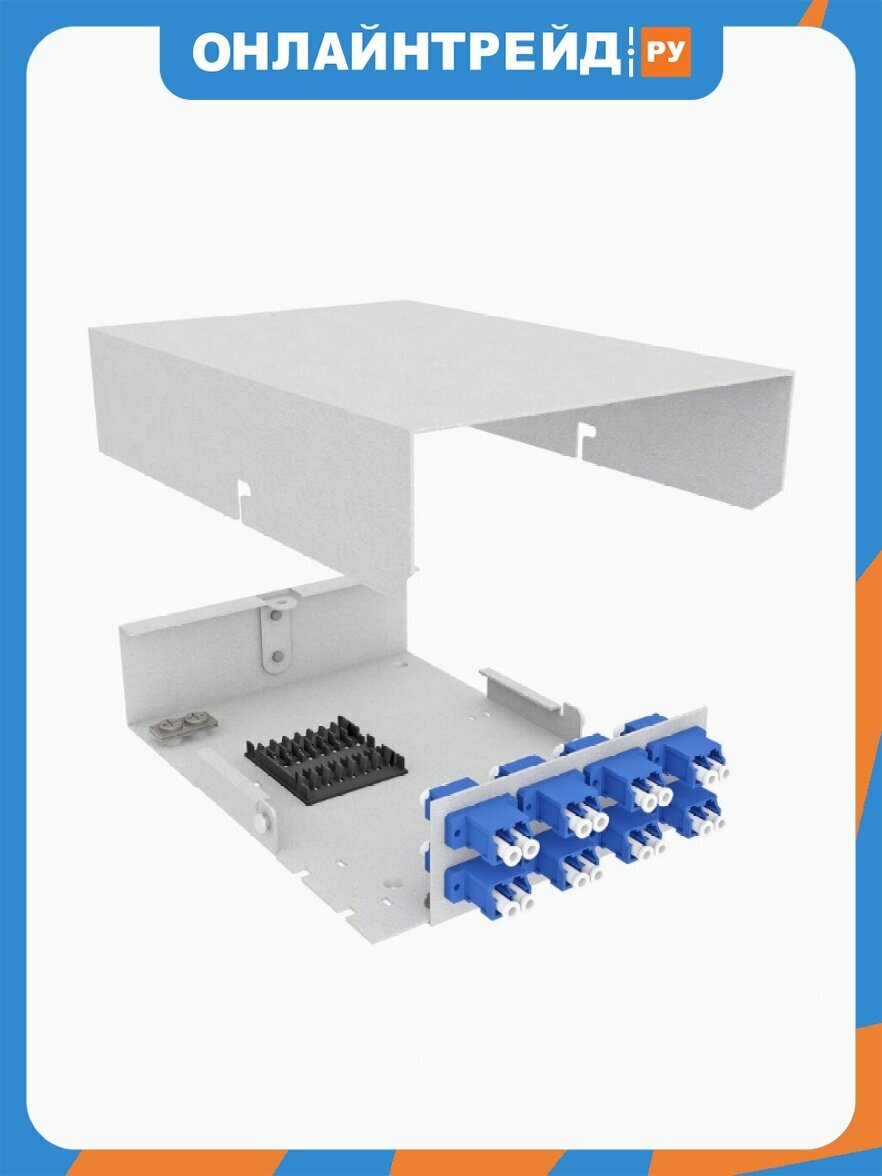 Кросс оптический настенный Toplan 12 LC/UPC адаптеров, одномодовый, , укомплектованный