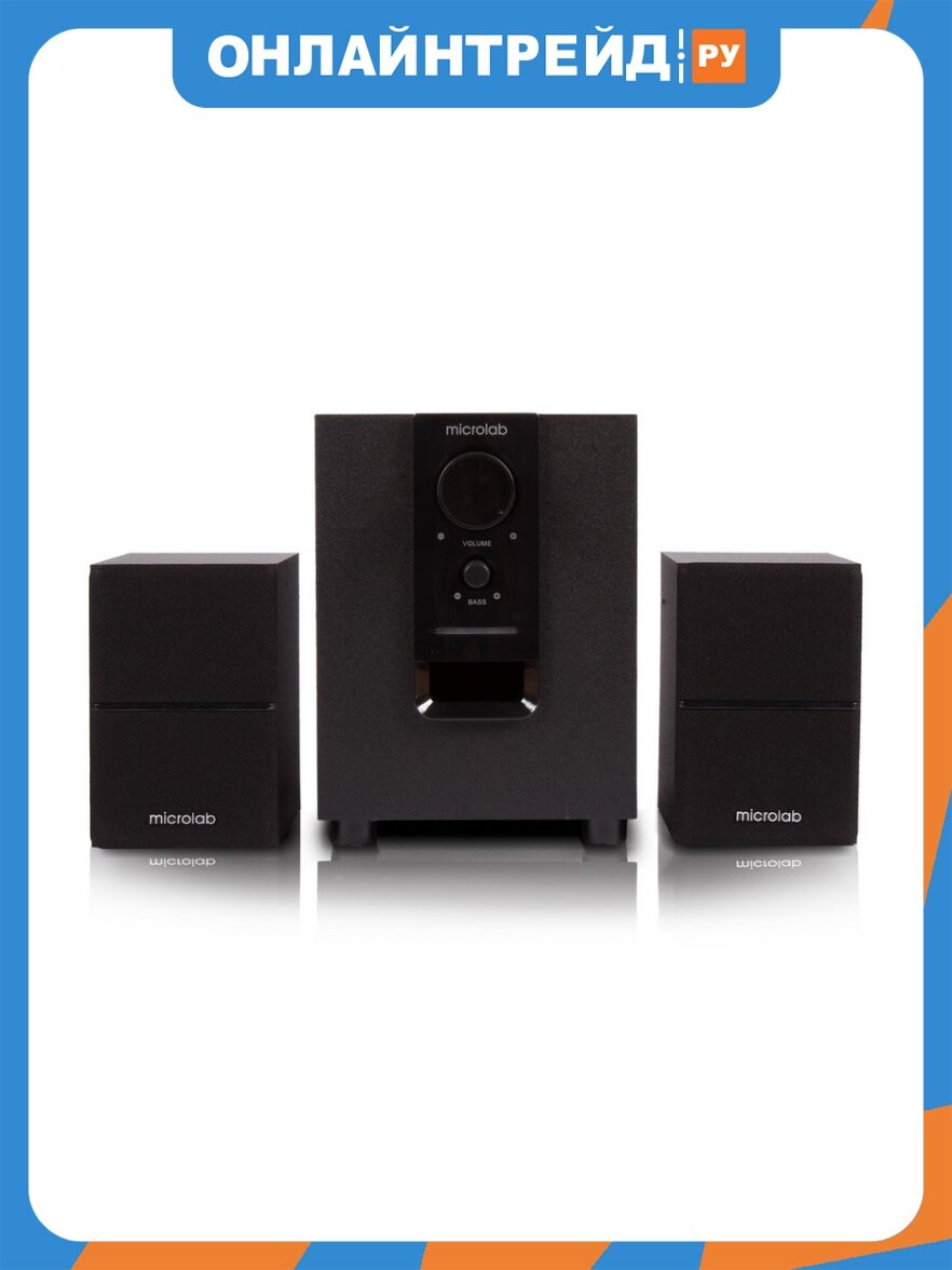 Колонки Microlab M-106BT Bluetooth (10W) дерево/черные