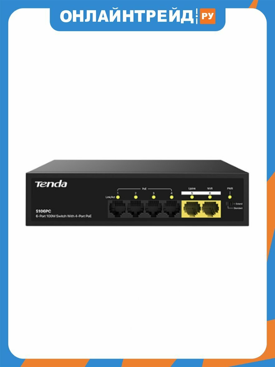 Коммутатор Tenda S106PC