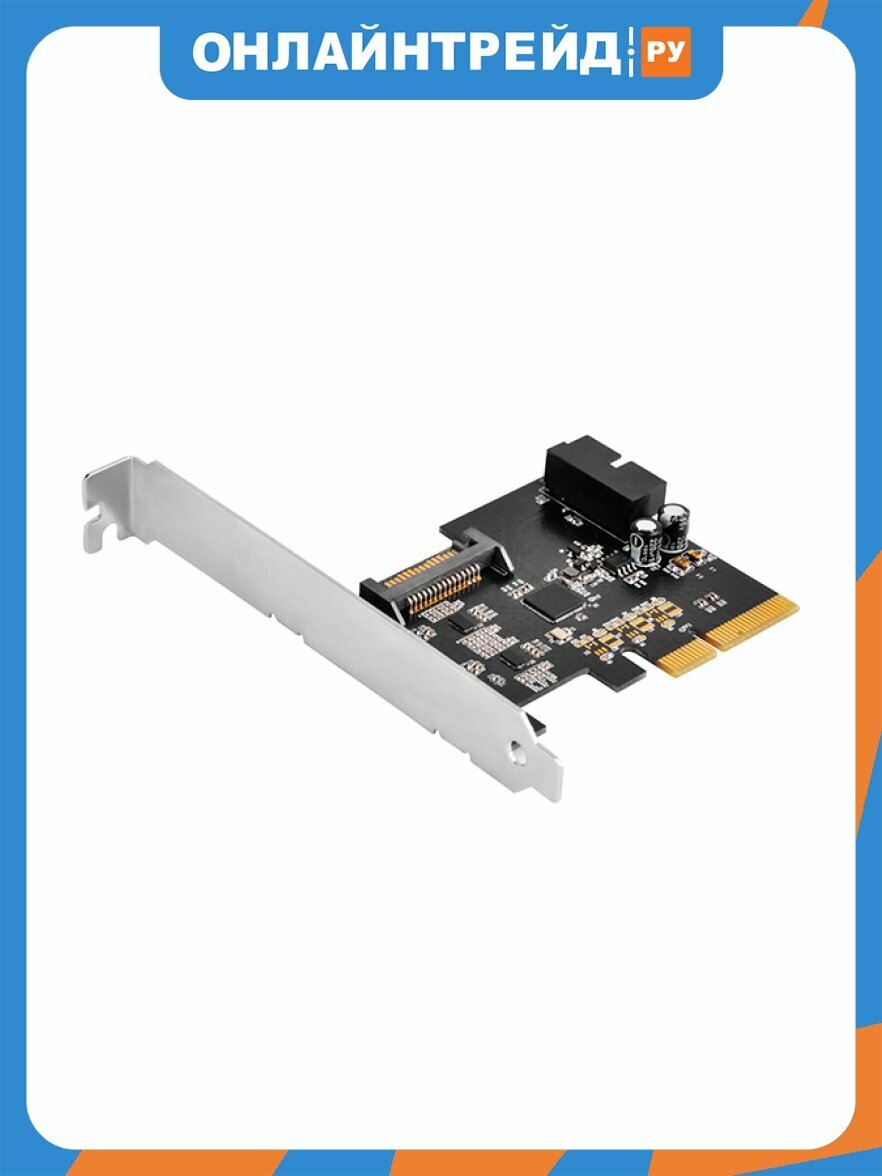 Карта расширения PCIe Silverstone ECU04-E (SST-ECU04-E) 2х USB3.1 G56ECU04E000010