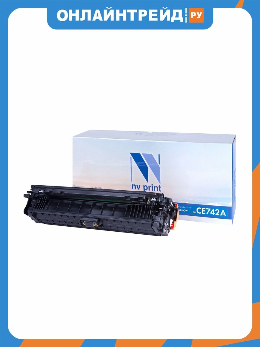 Тонер-картридж NV Print CE742A Yellow для Нewlett-Packard LJ Color CP5220 (7300k)