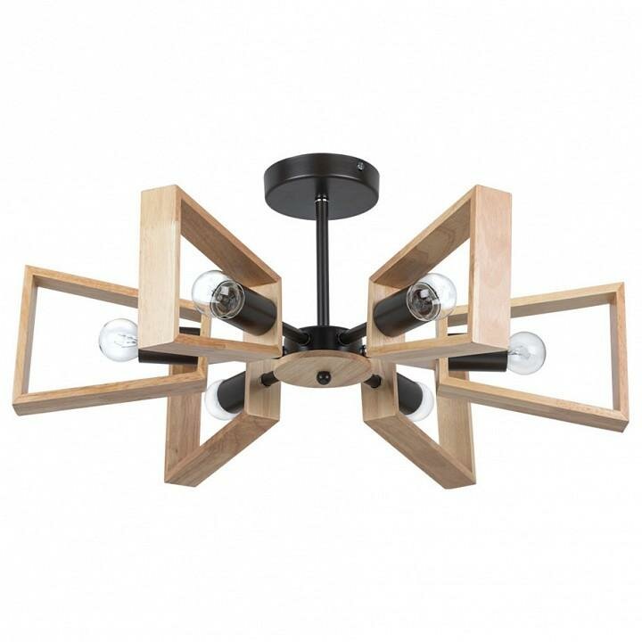 Люстра Arte Lamp Brussels A8030PL-6BK цвет плафона подвески Бежевый, цвет арматуры Коричневый, Черный