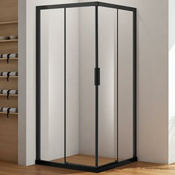Душевой уголок Aquanet Pleasure AE60-S-100x100U-BT 100x100 225502 профиль Черный стекло прозрачное