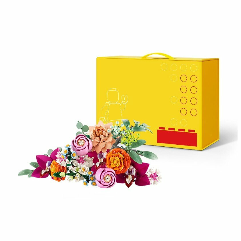 LEGO Flowers Plants Розовый и Черный Букет Конструкторы 749 шт. 10342
