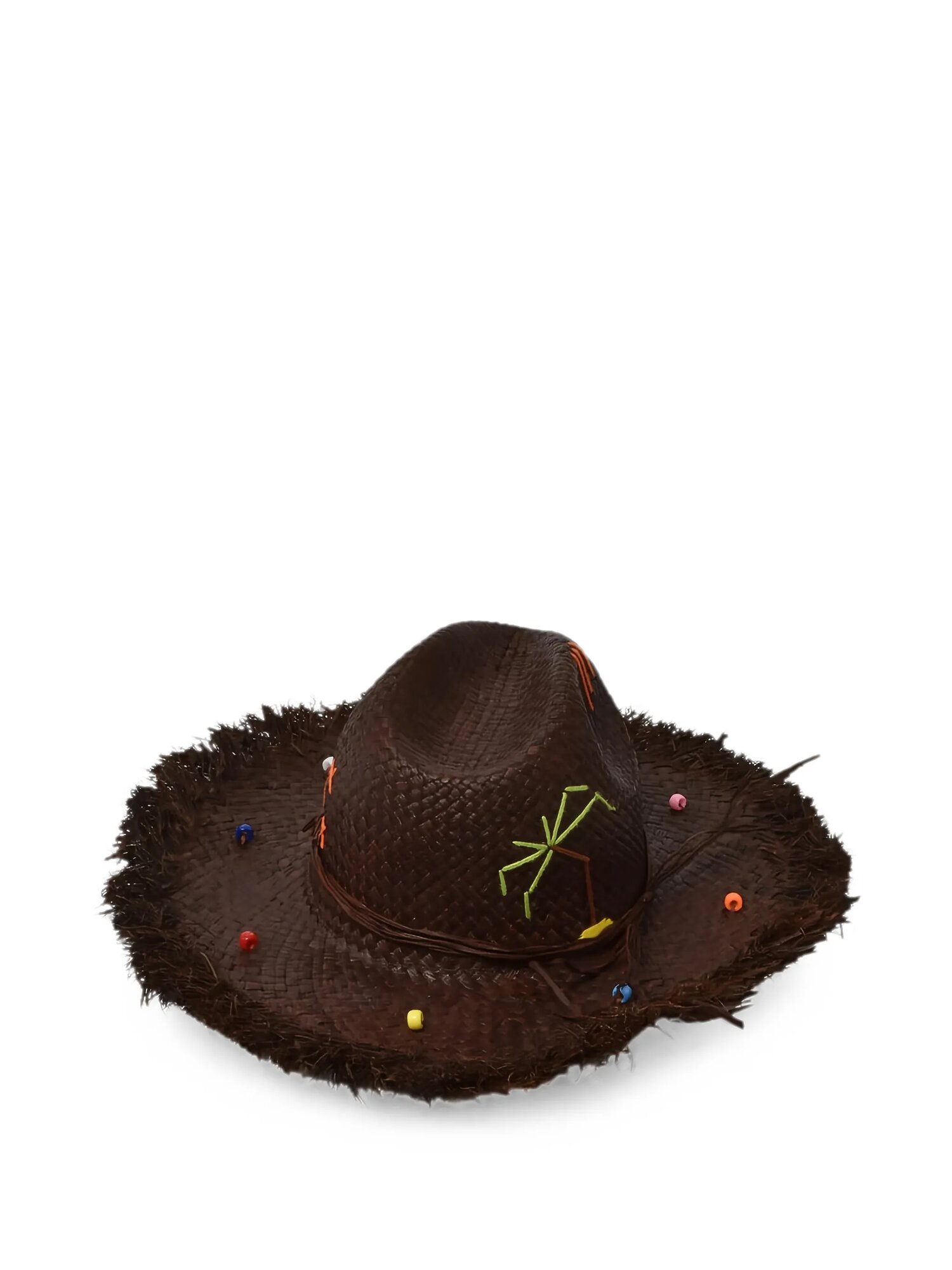 Шапка Bead-embellished frayed-edge hat для девочек