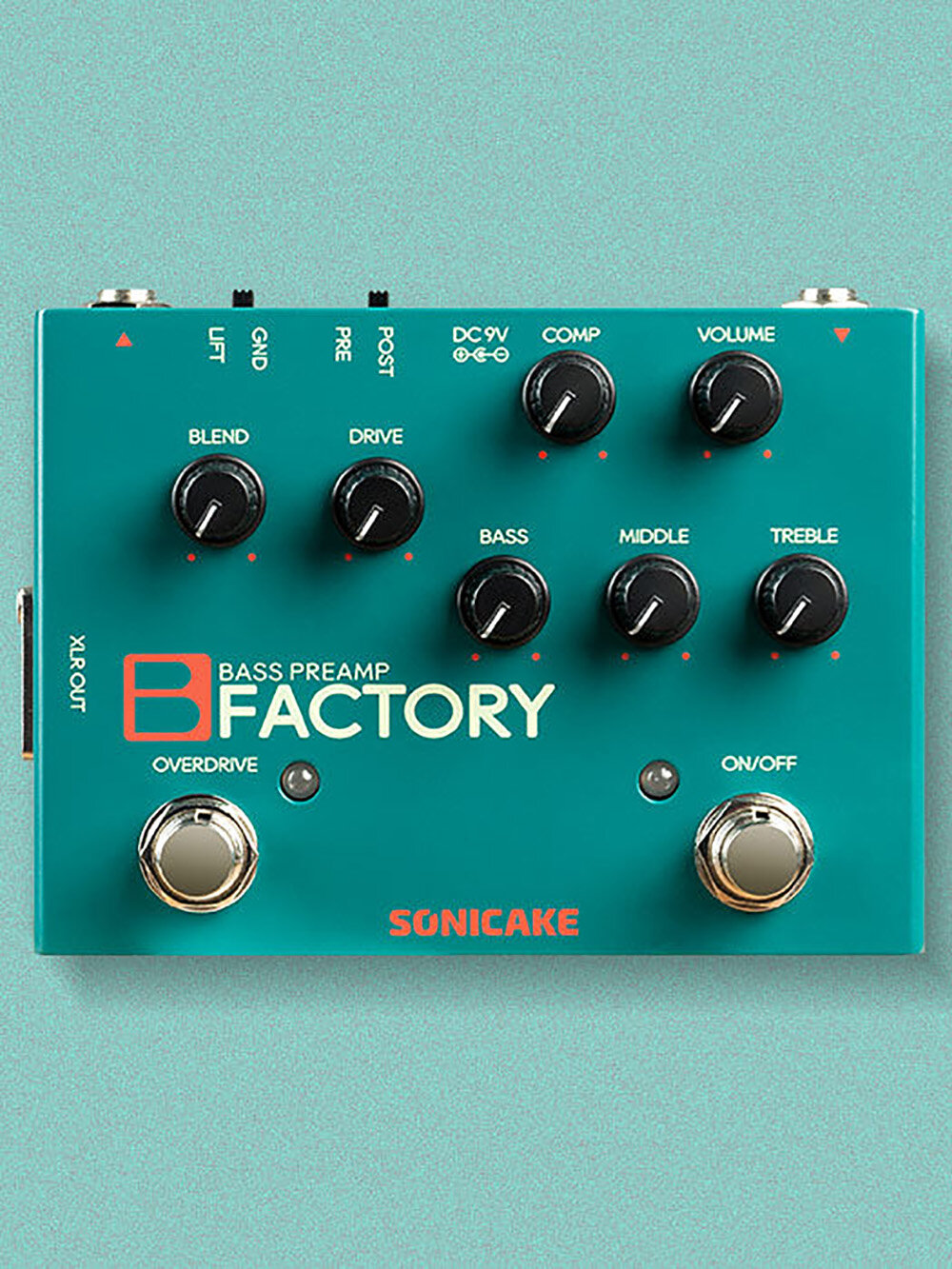 Педаль эффектов SONICAKE B Factory，Симуляция предварительного усиления, сжатия и перегрузки