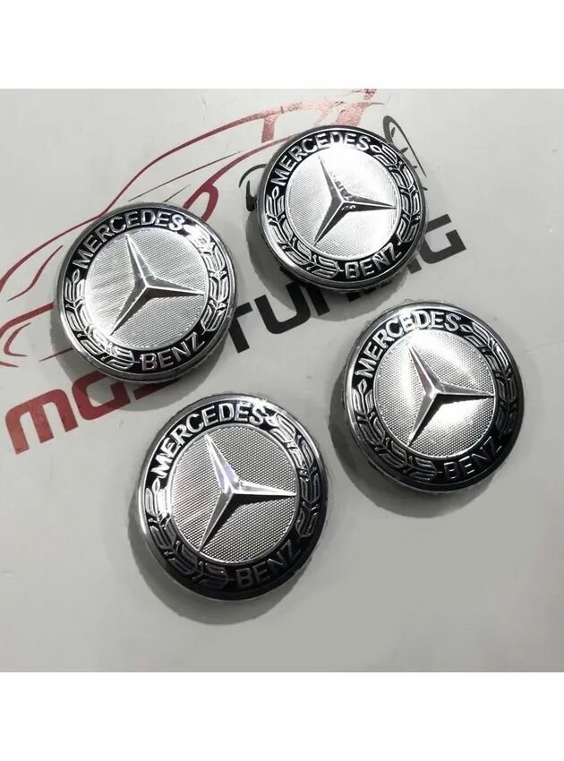 Колпачки для Mercedes Benz Classic черный 4 шт.