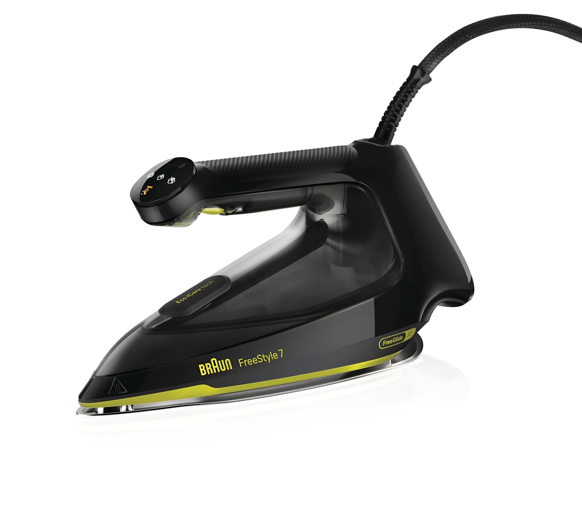 Утюг Braun FI7255GR FreeStyle 7 Черный Подошва EloxalPlus 2000 Вт