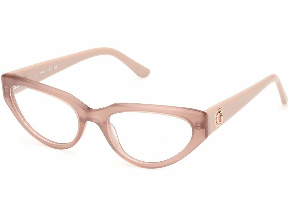 Оправа GUESS GU 50113 057, тип оправы ободковая, материал оправы пластик, пол женские, форма оправы кошачий глаз