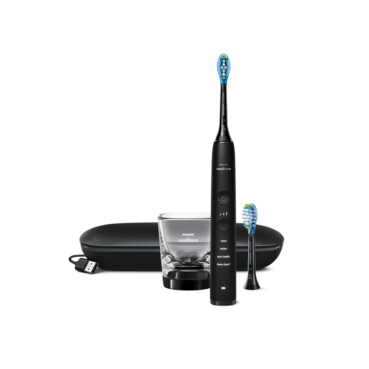 Электрическая зубная щетка Philips Sonicare HX9912/77 | 12 режимов, двойная зарядка, отбеливание до алмазного блеска
