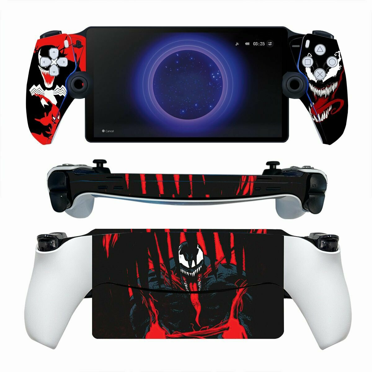 Наклейка/защитная плёнка для Sony PS Portal NO. 094, Веном , наклейка на игровую консоль