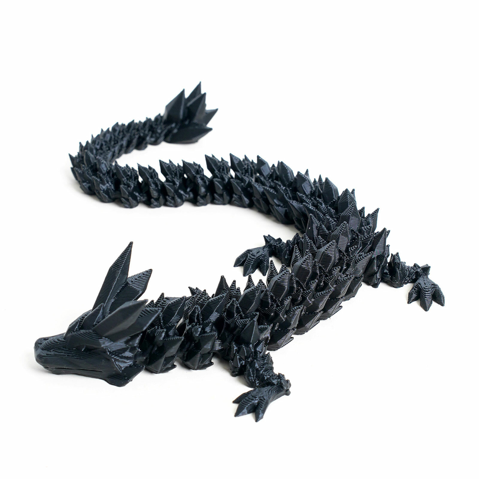 Уникальная 3D-печатная фигурка дракона с яркими цветами для