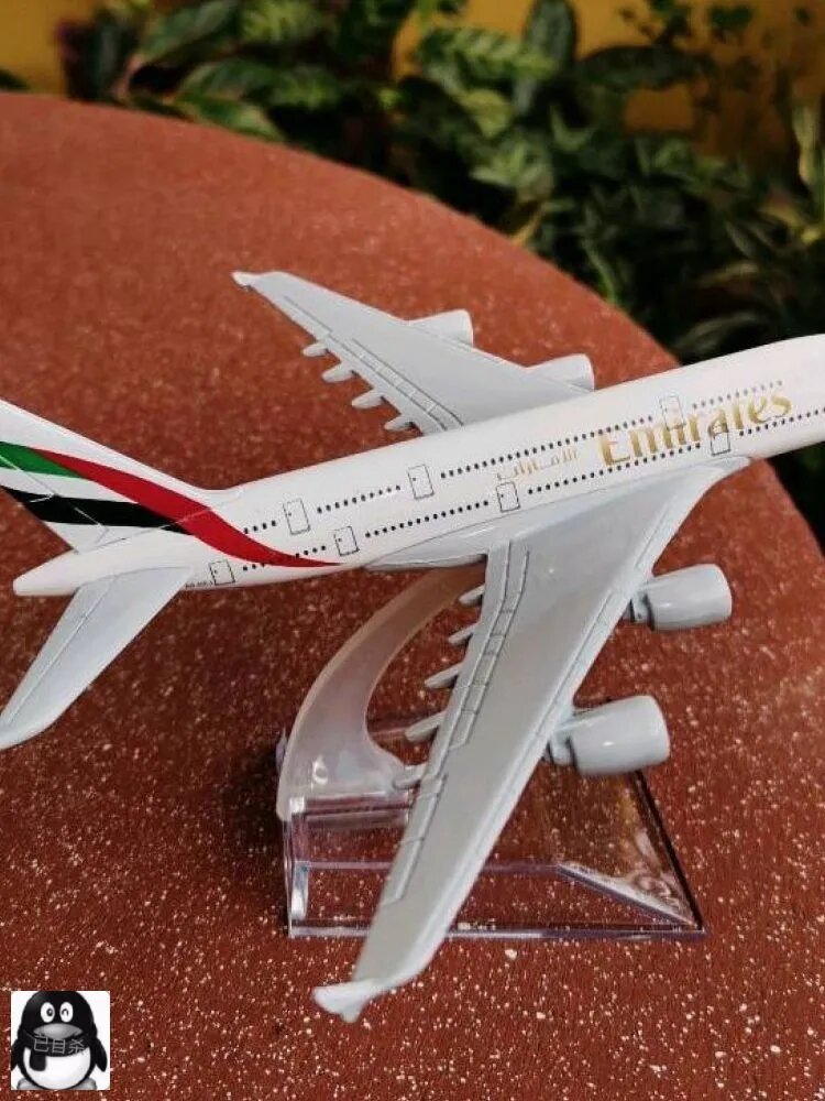 Металлическая Модель Самолета, Аэробус 380 Emirates