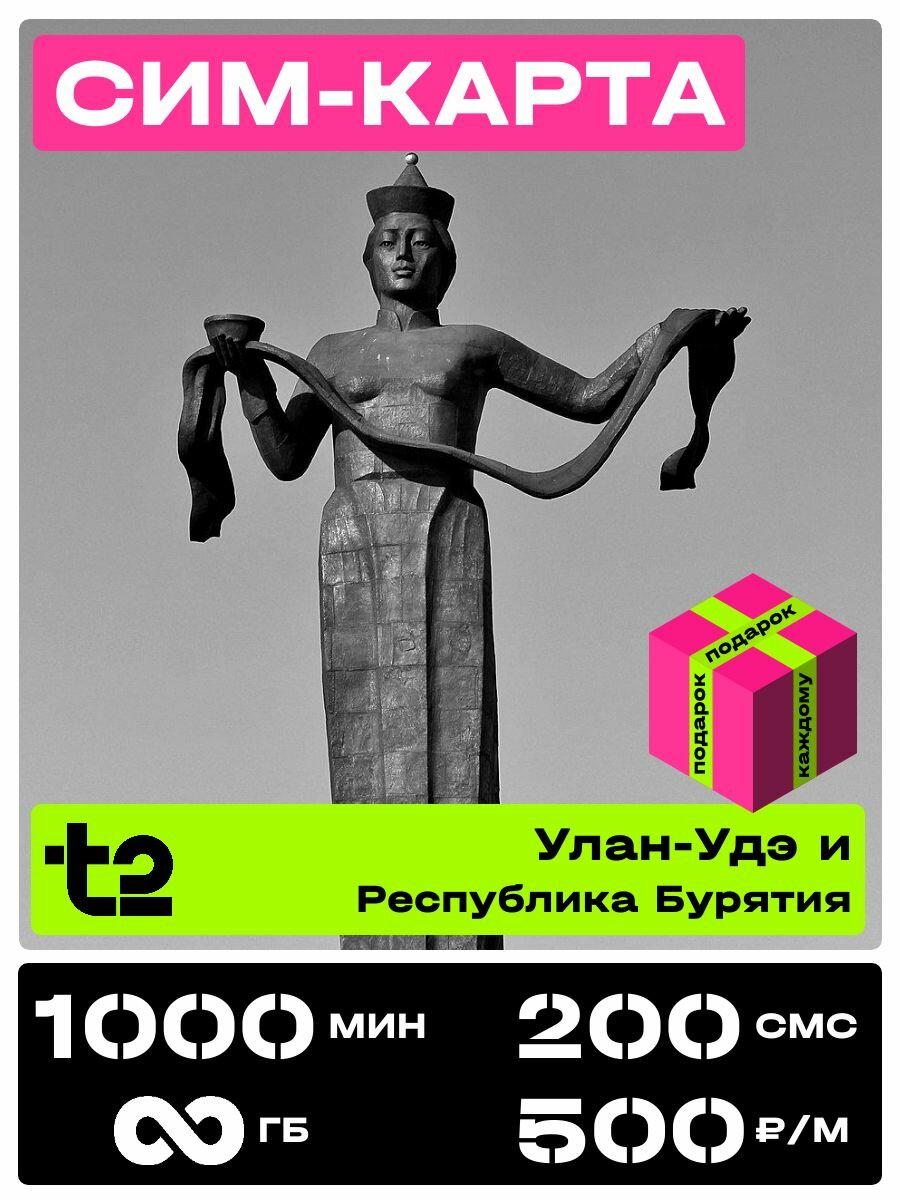 Сим карта теле 2 с безлимитным интернетом. t2 SIM-карта тариф Партнер М Республика Бурятия. 1000 минут за 500 рублей в месяц.