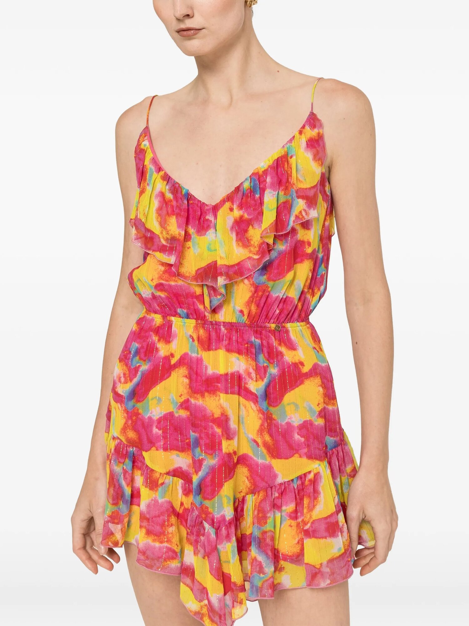 Платье Backless silk mini dress