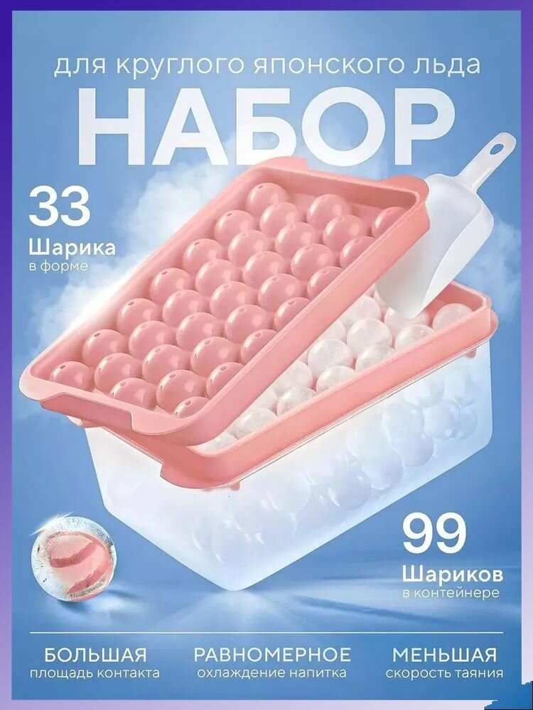 Форма для льда, 1 яч, 1 шт