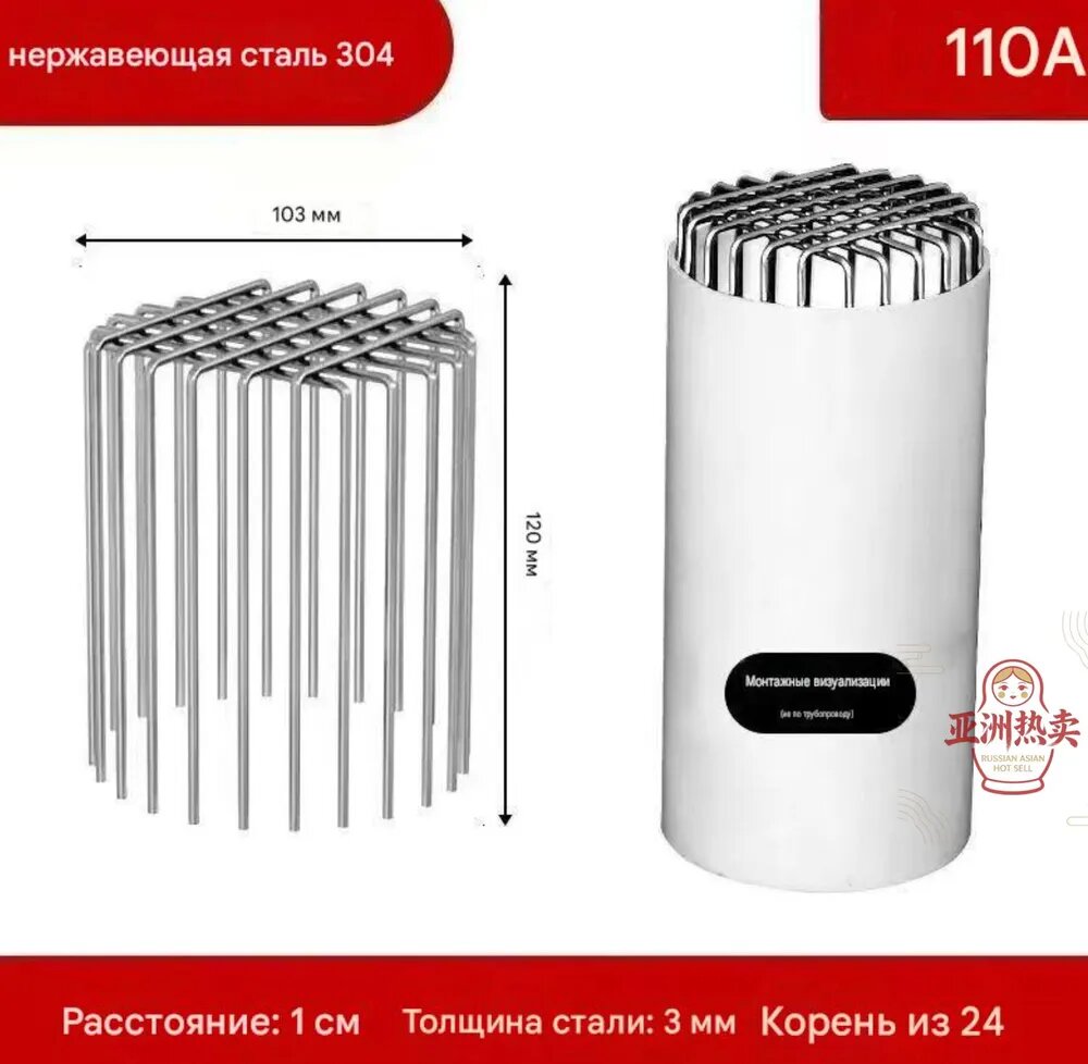 Защитная канализационная сетка из нержавеющей стали 304, защищающая от мышиного мусора, подходит для четырех спецификаций дренажных труб 50/75/110/160