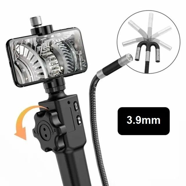 Эндоскоп поворотный Ralcam f405a 3.9мм c управляемой головкой артикуляция180гр. для двс, диагностики автомобиля