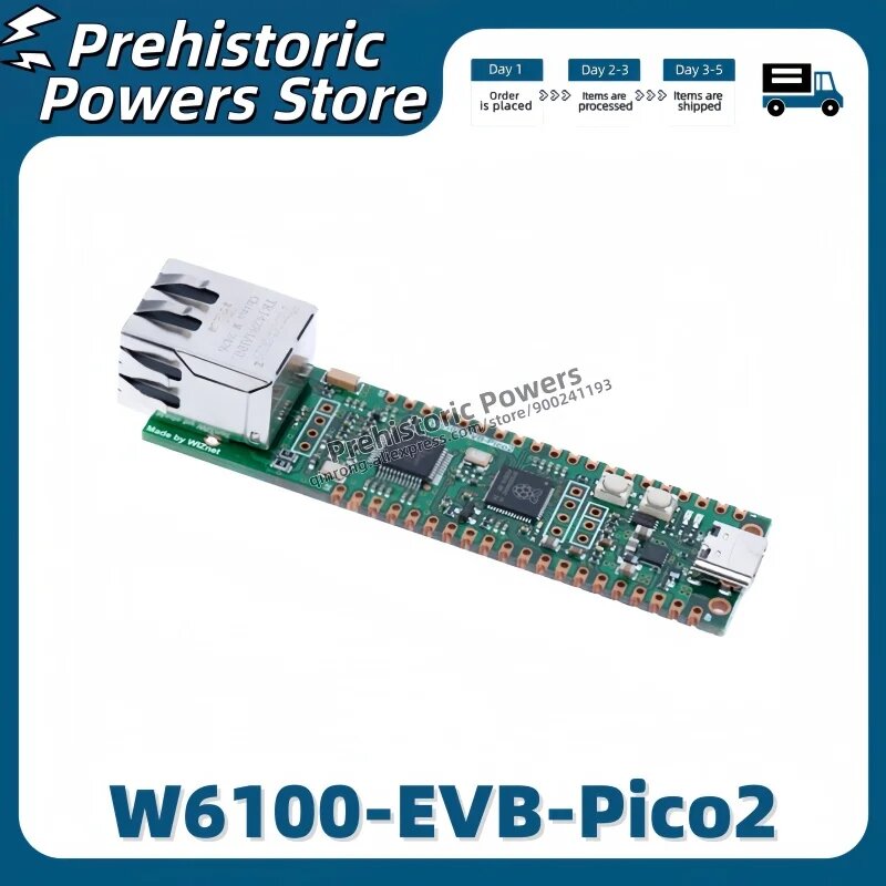 Плата разработки W6100-EVB-Pico2: полнофункциональная оценочная плата микроконтроллера с TCP/IP — фото 1