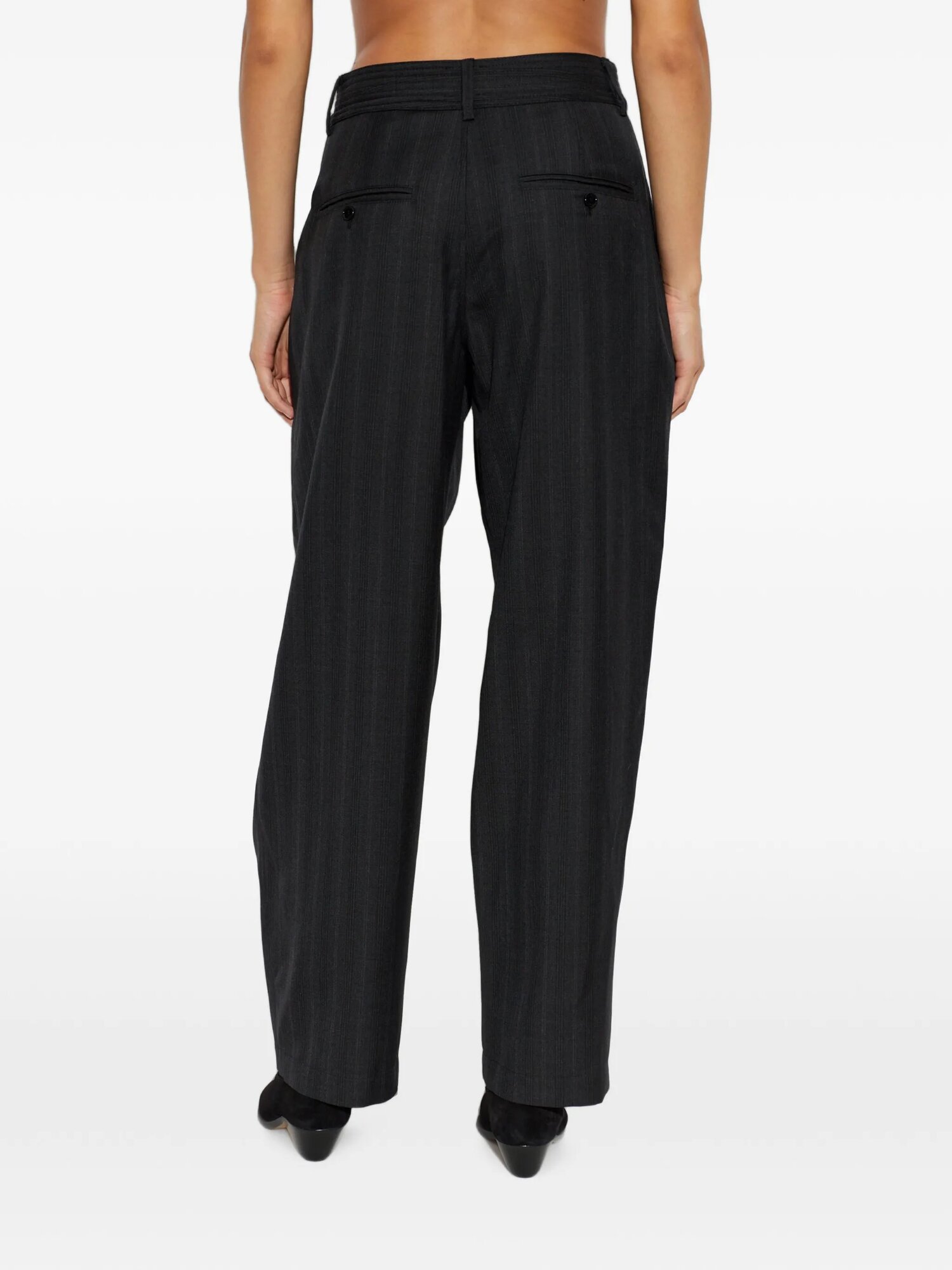 Брюки Isabel Marant Mayera pinstripe wool trousers, размер 38 — фото 1