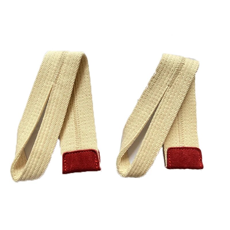 Ремни для тяжелой атлетики Gym Lifting Straps Бежевый, белый