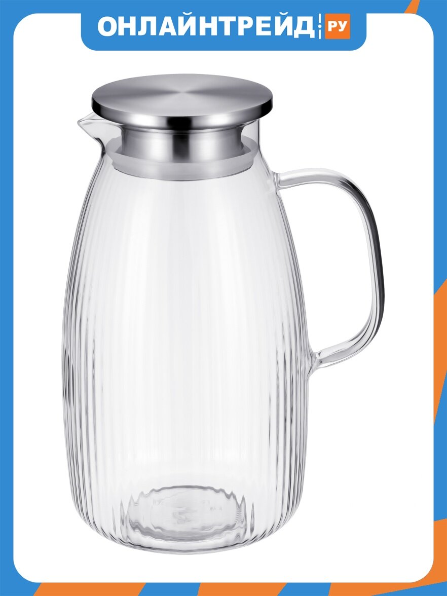 Кувшин Regent Inox Linea FRANCO 2,2 л, с фильтр-пробкой (93-FR-BR-17-2200)
