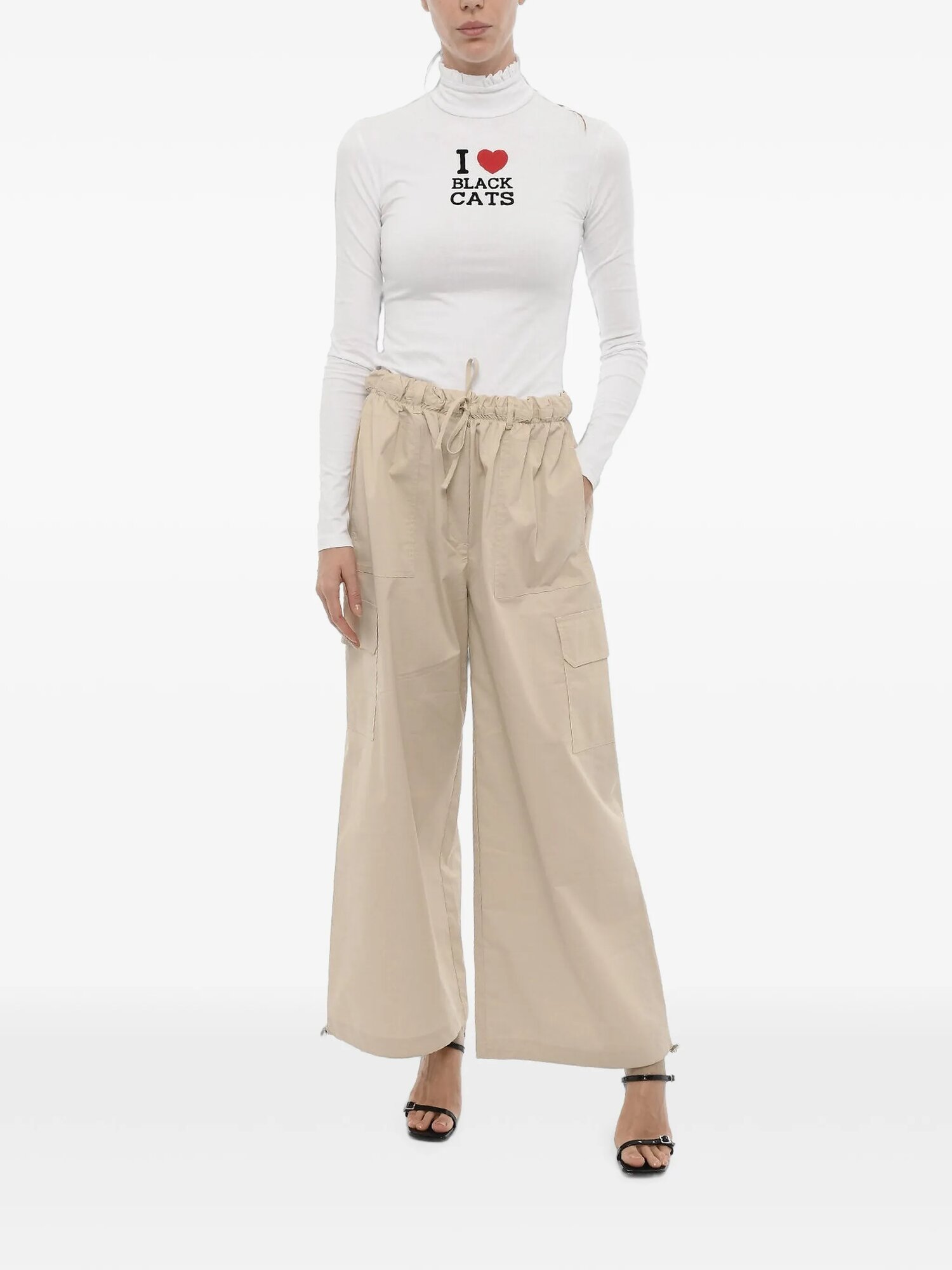 Брюки BEAUFILLE Ernst palazzo pants, размер 44, разноцветный — фото 1