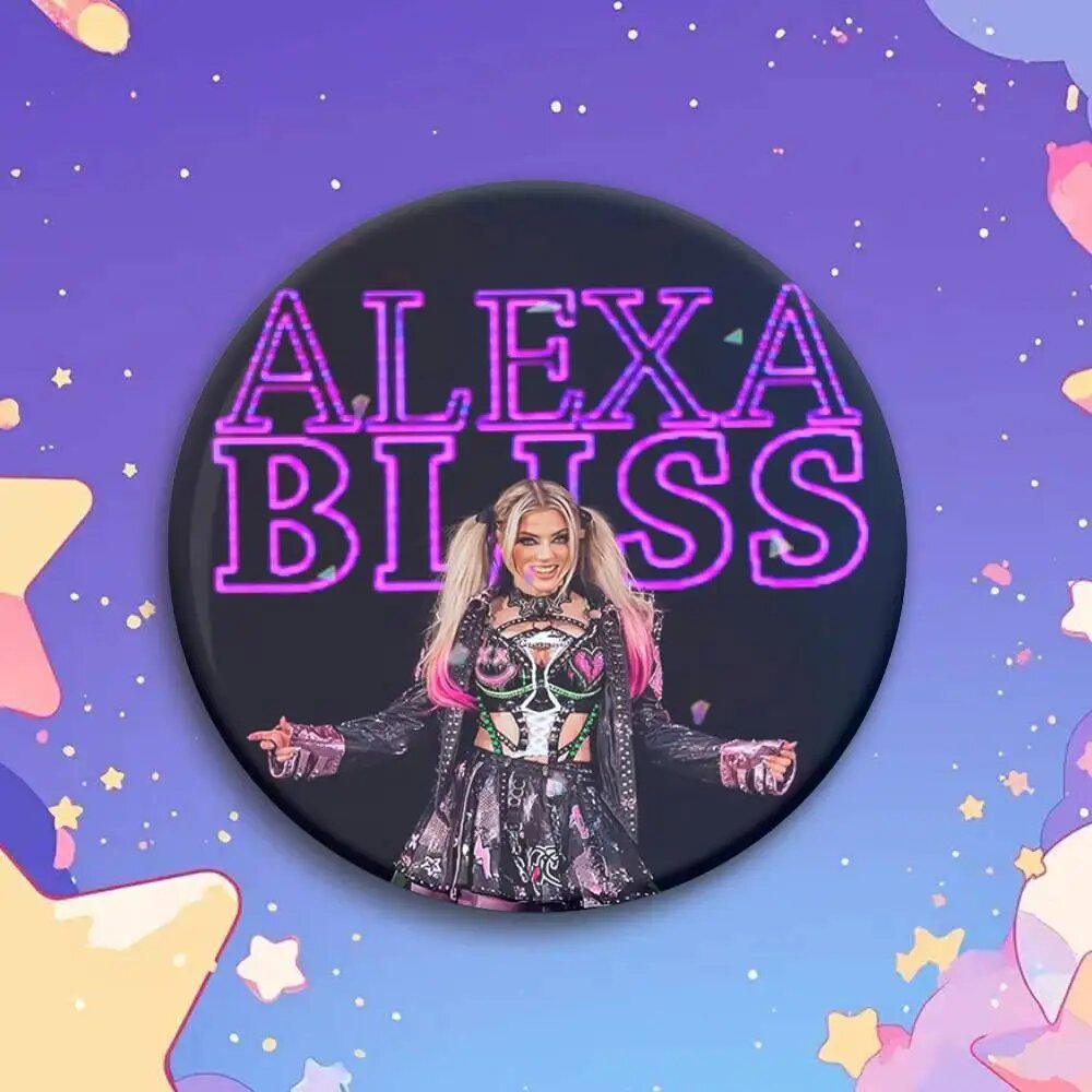 Булавки A-Alexa Bliss мультяшные значки 25x25 мм