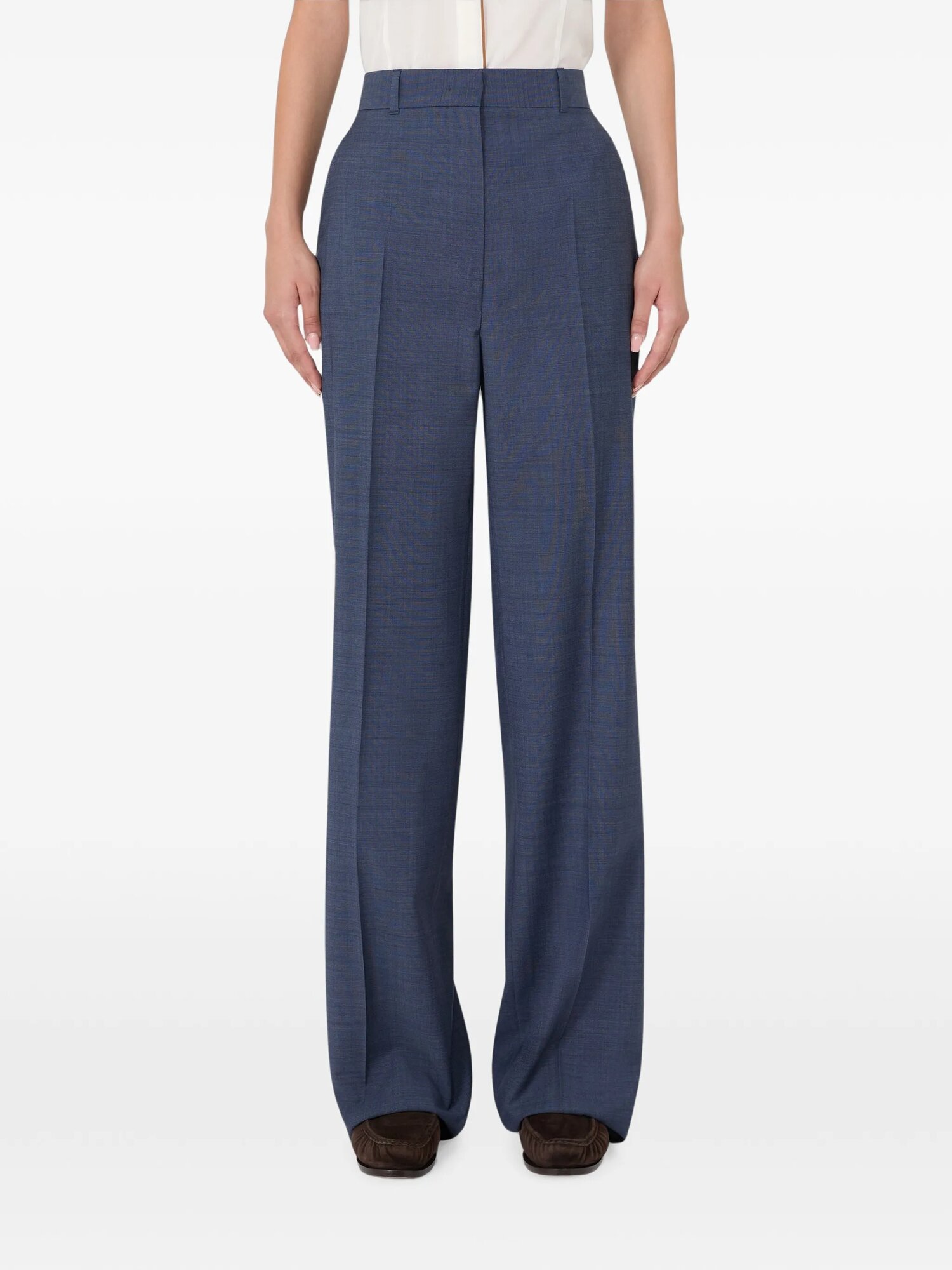 Брюки Max Mara Wool trousers - ultramarine, размер 44 — фото 1