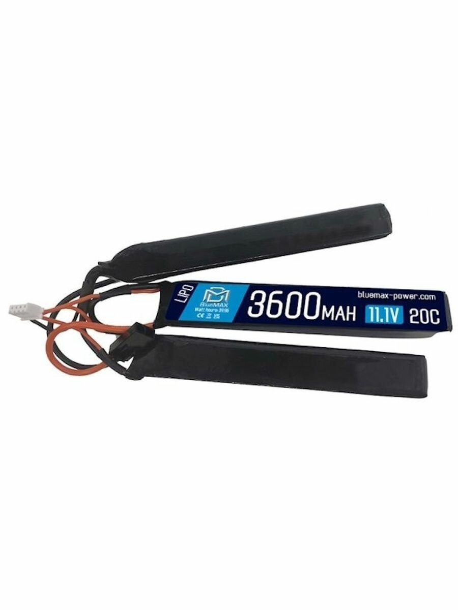 Аккум. улятор 11.1V 3600mAh Mini- разъем 20C CQB (LiPo) BlueMAX