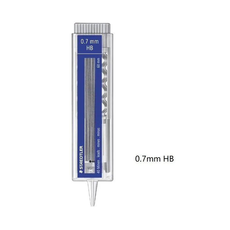 Staedtler Грифель для карандаша 0.7 мм, твердость: HB (Твердо-мягкий), 1 шт.