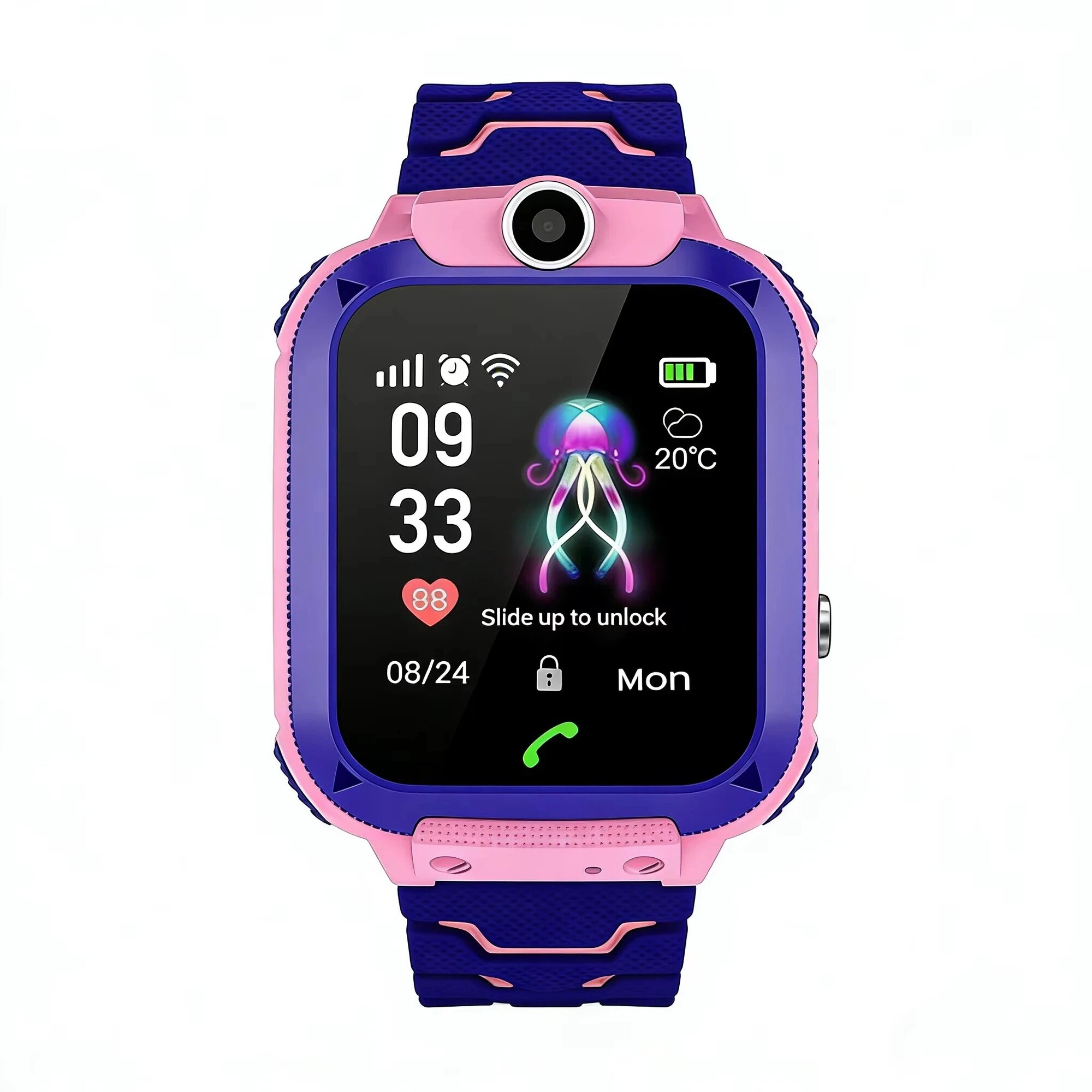 Xiaomi Smart Watch для детей с GPS и камерой Розовый, Pink