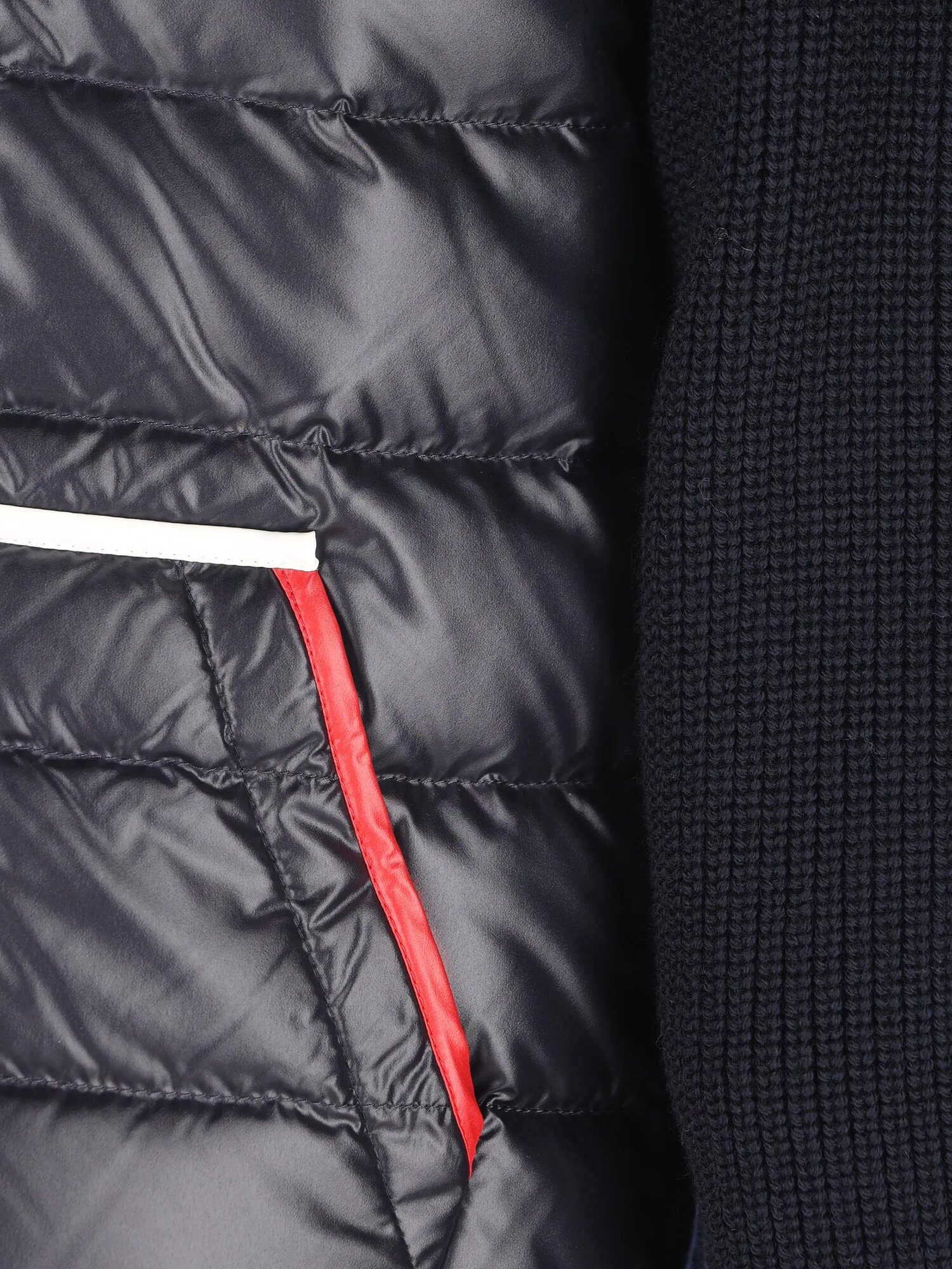 Кардиган Moncler Padded wool zip-up cardigan, размер 3 года, Синий принт — фото 1