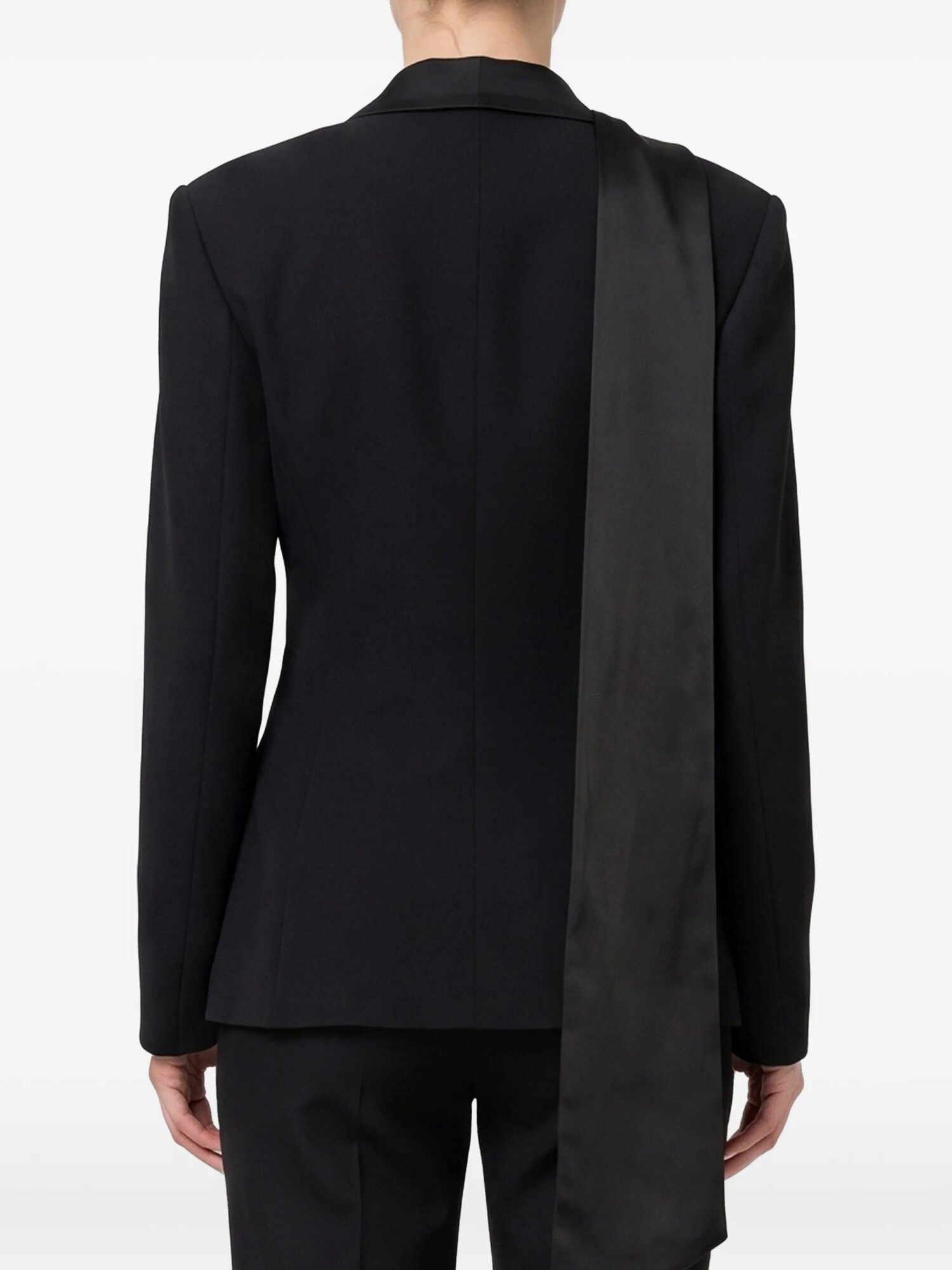 Куртка The Attico Black tuxedo jacket, размер 40 — фото 1