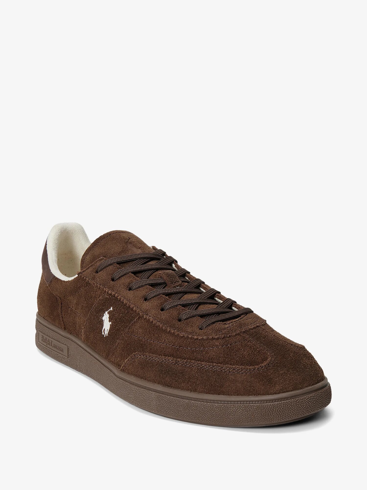 Кроссовки Polo Ralph Lauren Bedford, размер 44, коричневый/серый/оранжевый — фото 1