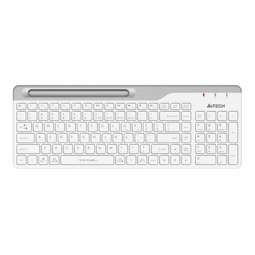 Клавиатура A4TECH Fstyler FBK25, USB, Bluetooth/Радиоканал, белый серый fbk25 white