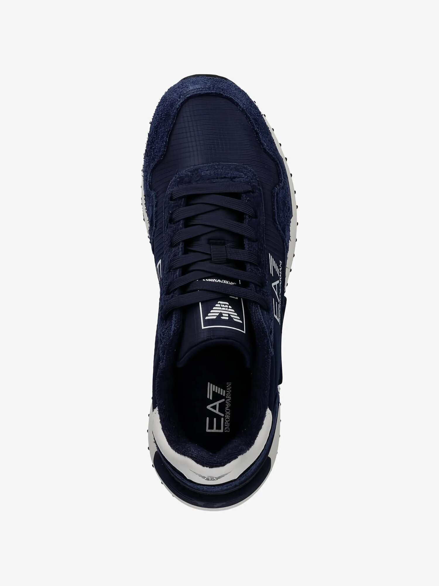 Кроссовки EA7 EMPORIO ARMANI Logo-print sneakers, размер 11, blue — фото 1