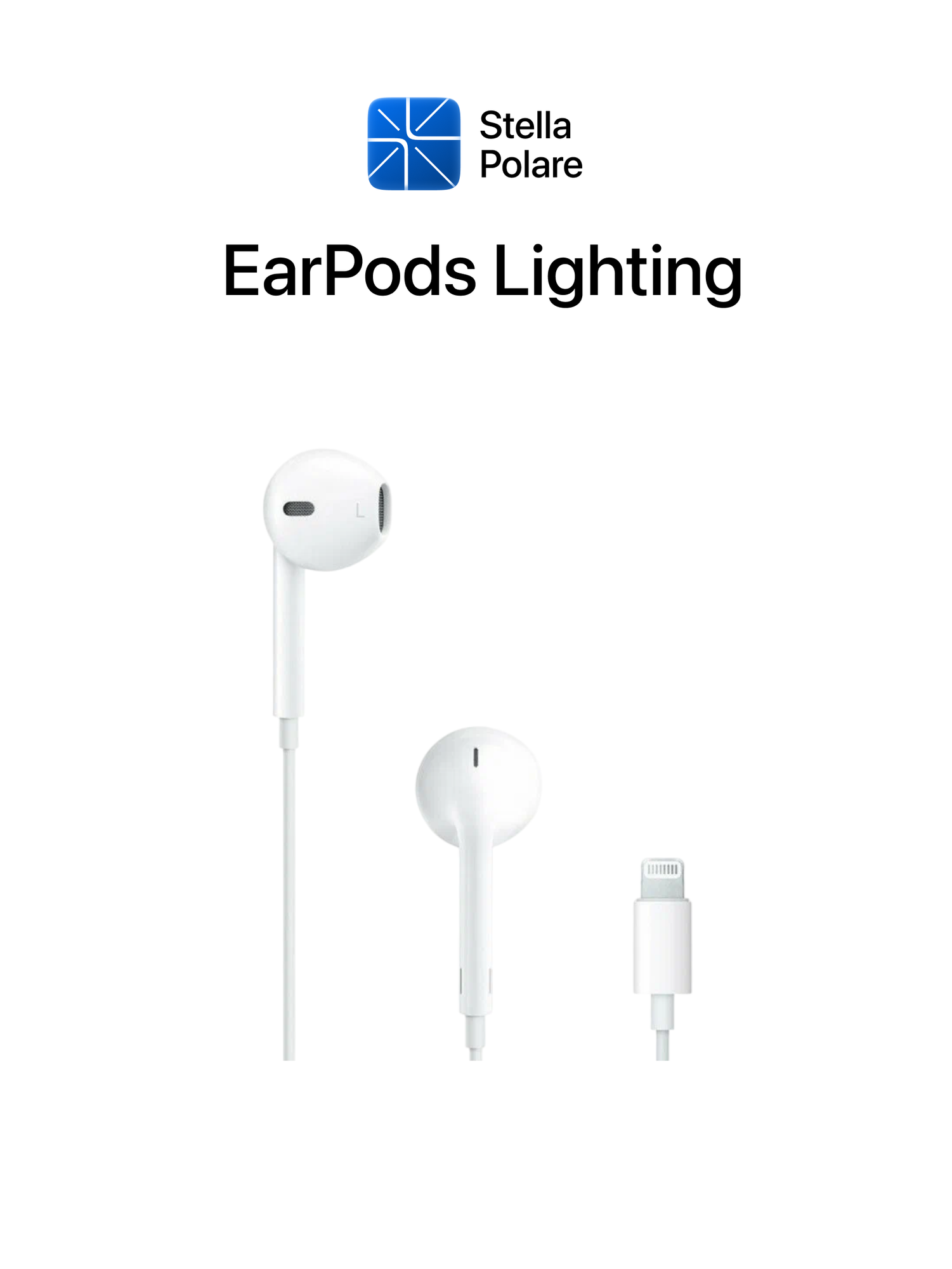 Наушники Apple EarPods Lightning для iPhone, оригинальные, белые