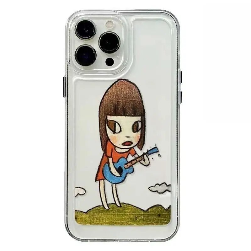 Чехол Nara Yoshitomo для iphone 15 16 Pro Max 11 12 13 14 Pro Max 7 8 S12304, For iPhone 15Pro Max
