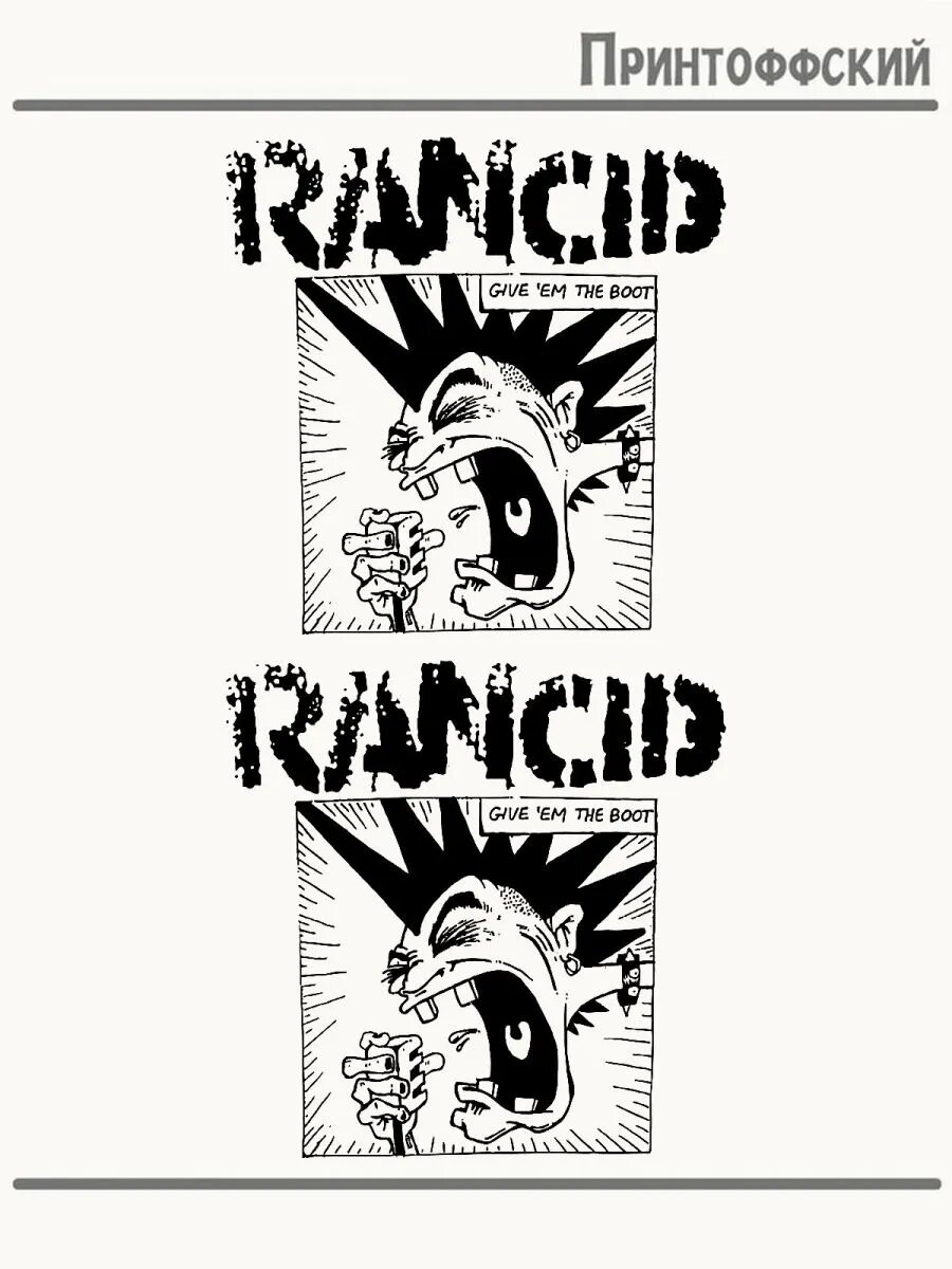 2-е (Две) Термонаклейки rancid