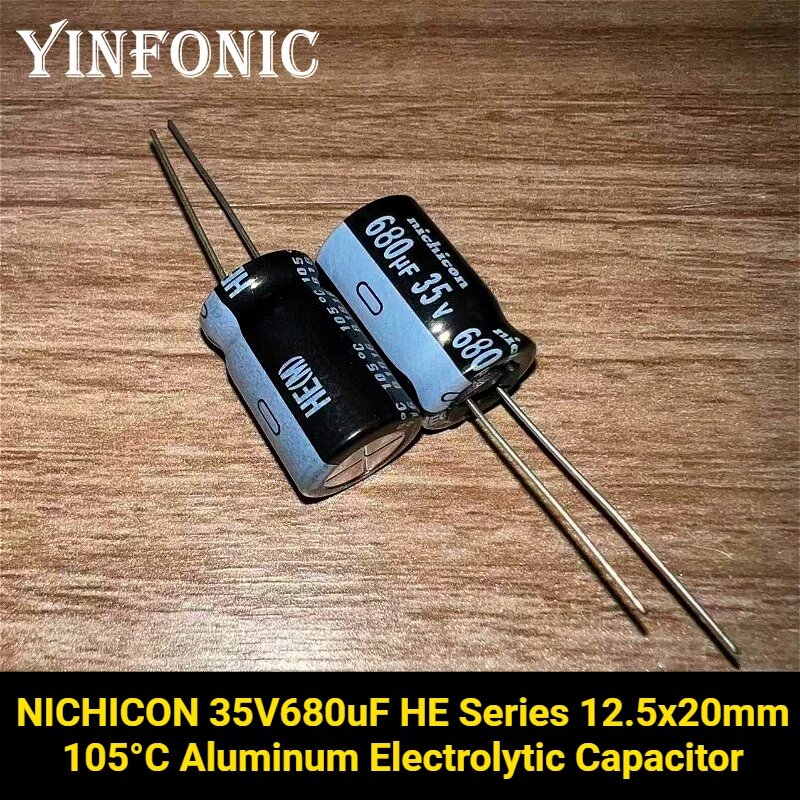 NICHICON HE серия 680 мкФ/35 В алюминиевые конденсаторы 5Pcs