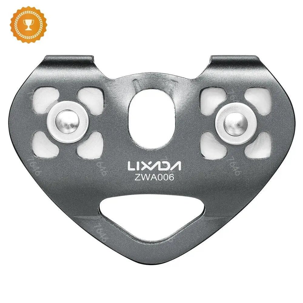 LIXDA ZWA006 Одинарный блок-ролик для альпинизма и туризма из алюминия, для тросов — фото 1