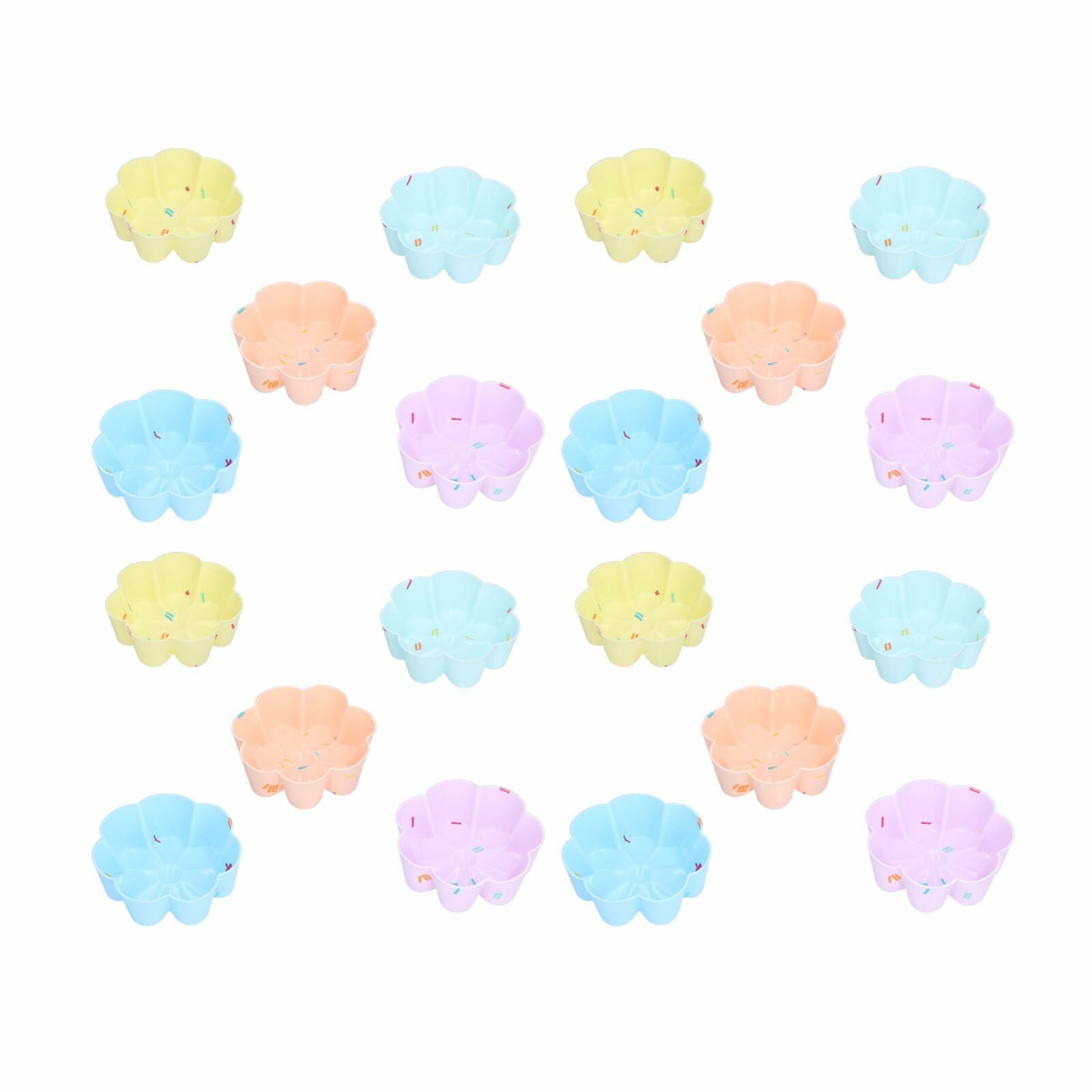 Силиконовые формочки для кексов 20 шт. Модель для выпечки, многоразовая, для печи и морозилки