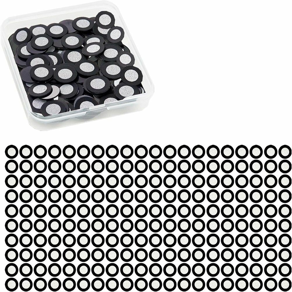 200 шт. (внутренний диаметр 3 мм/внешний диаметр 6 мм) многоразовые магнитные метки с высокой отражательной способностью для 3D-сканирования